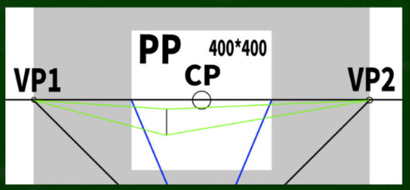 [With Video Explanation] How to draw a regular cube in two-point ...