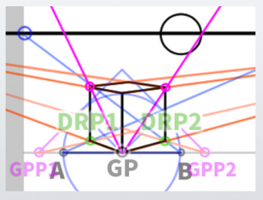 [With Video Explanation] How to draw a regular cube in two-point ...