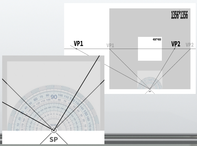 [With Video Explanation] How to draw a regular cube in two-point ...
