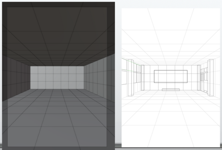 [With Video Explanation] How to Draw a Classroom Using One-Point ...